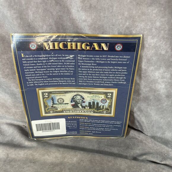 Other | 212 2 Dollar Bill Michigan State Note Colorized | Poshmark